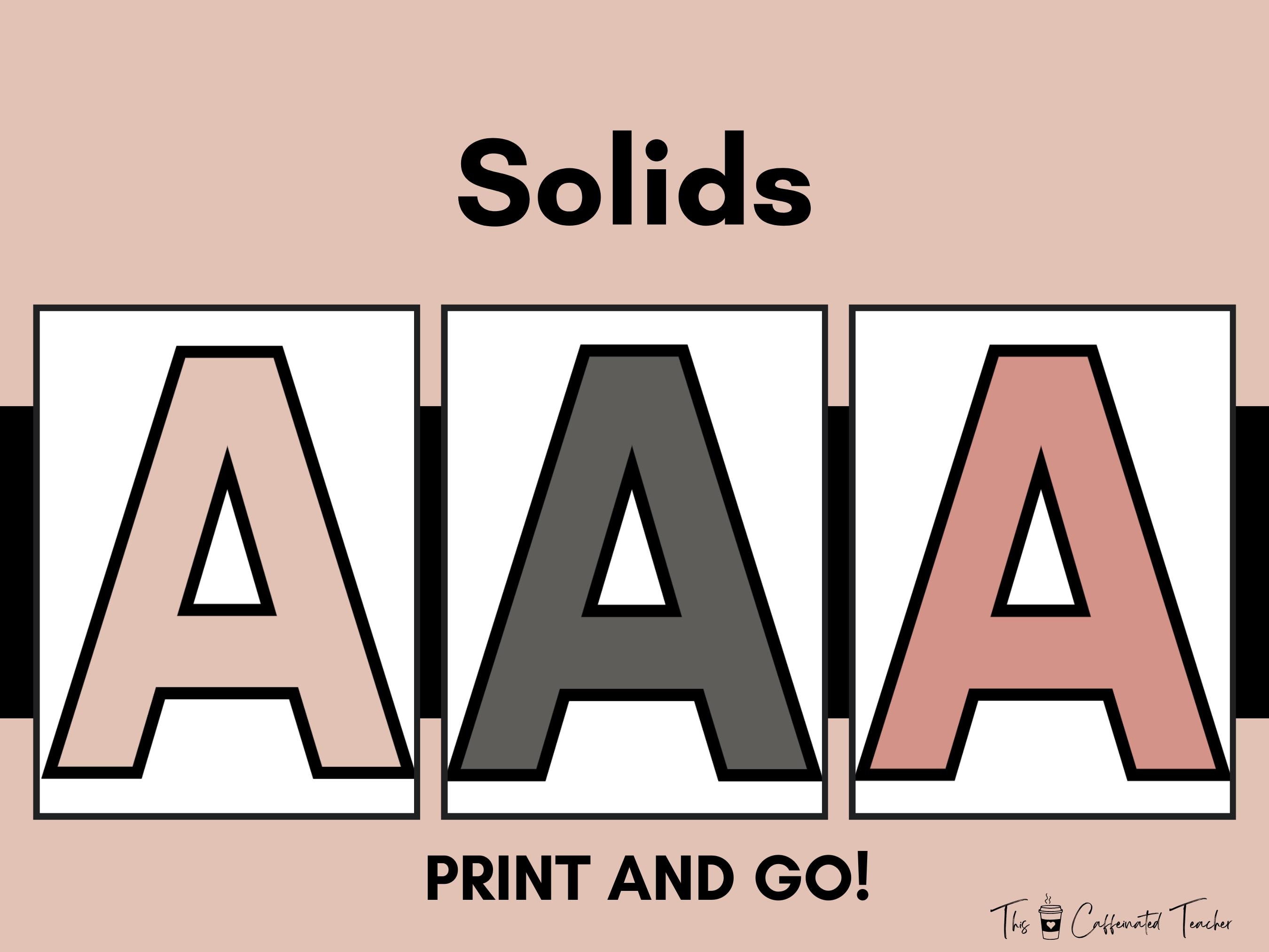 Bulletin Board Letters | Printable Bulletin Board Letters | Ready to ...