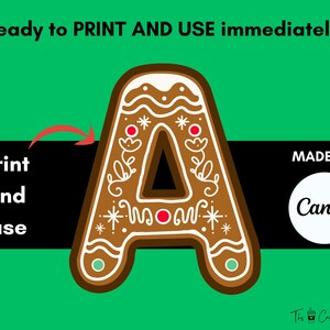 Christmas Cookie Bulletin Board Letters: Teacher Classroom Decor ...