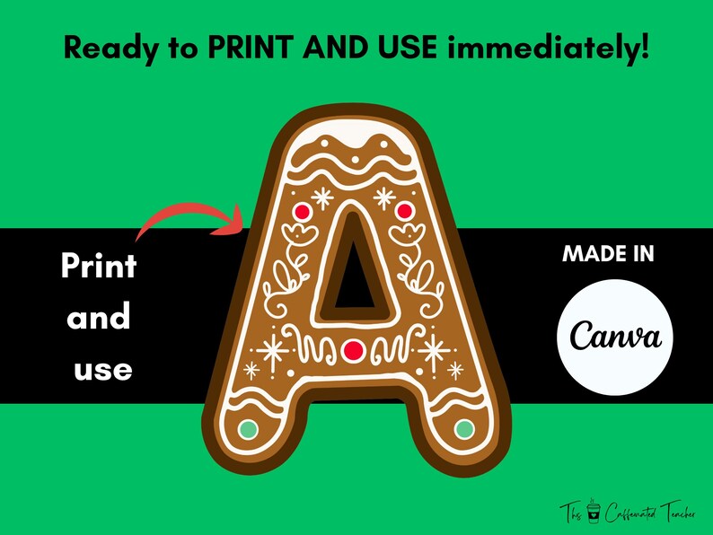 Christmas Cookie Bulletin Board Letters: Teacher Classroom Decor ...