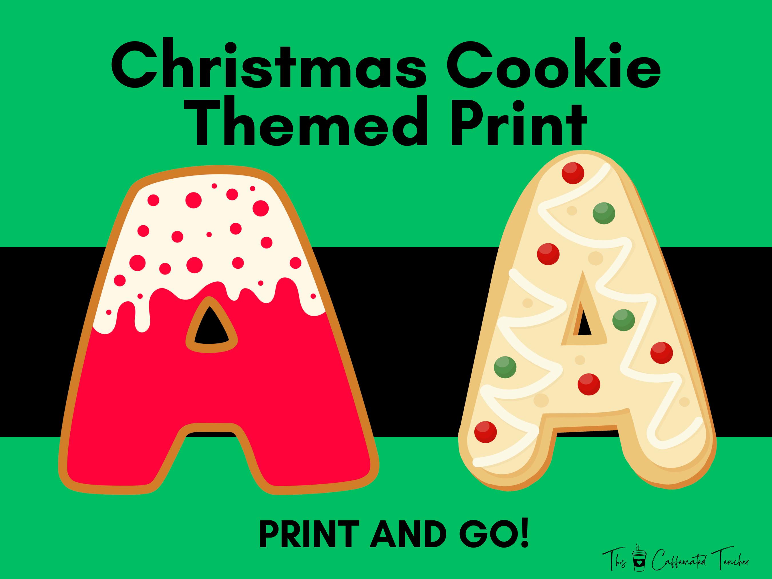 Christmas Bulletin Board Letters | Printable Letters | Ready to Use ...