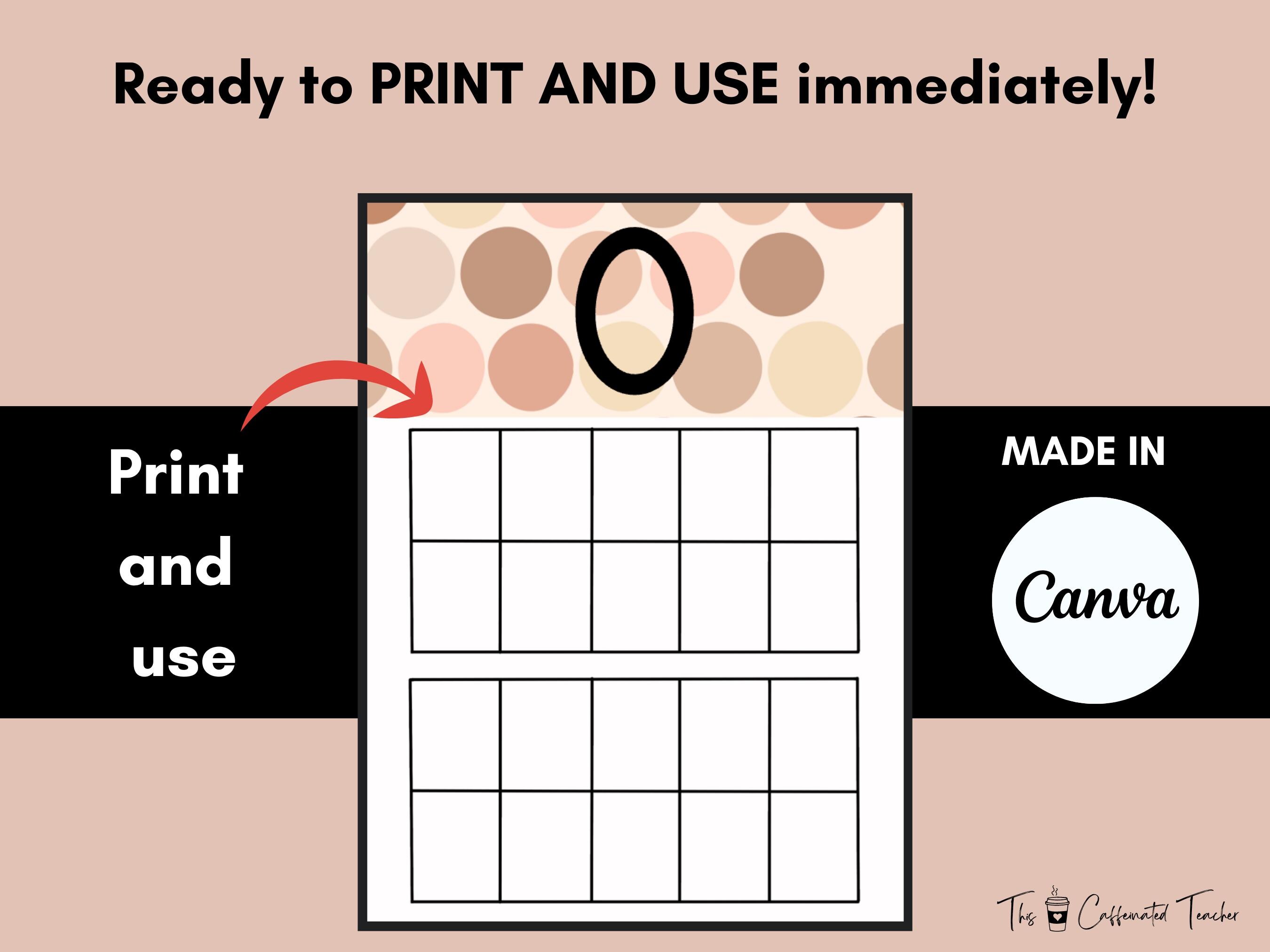 Bulletin Board Numbers Printable Numbers With Ten Frames Teacher Decor ...