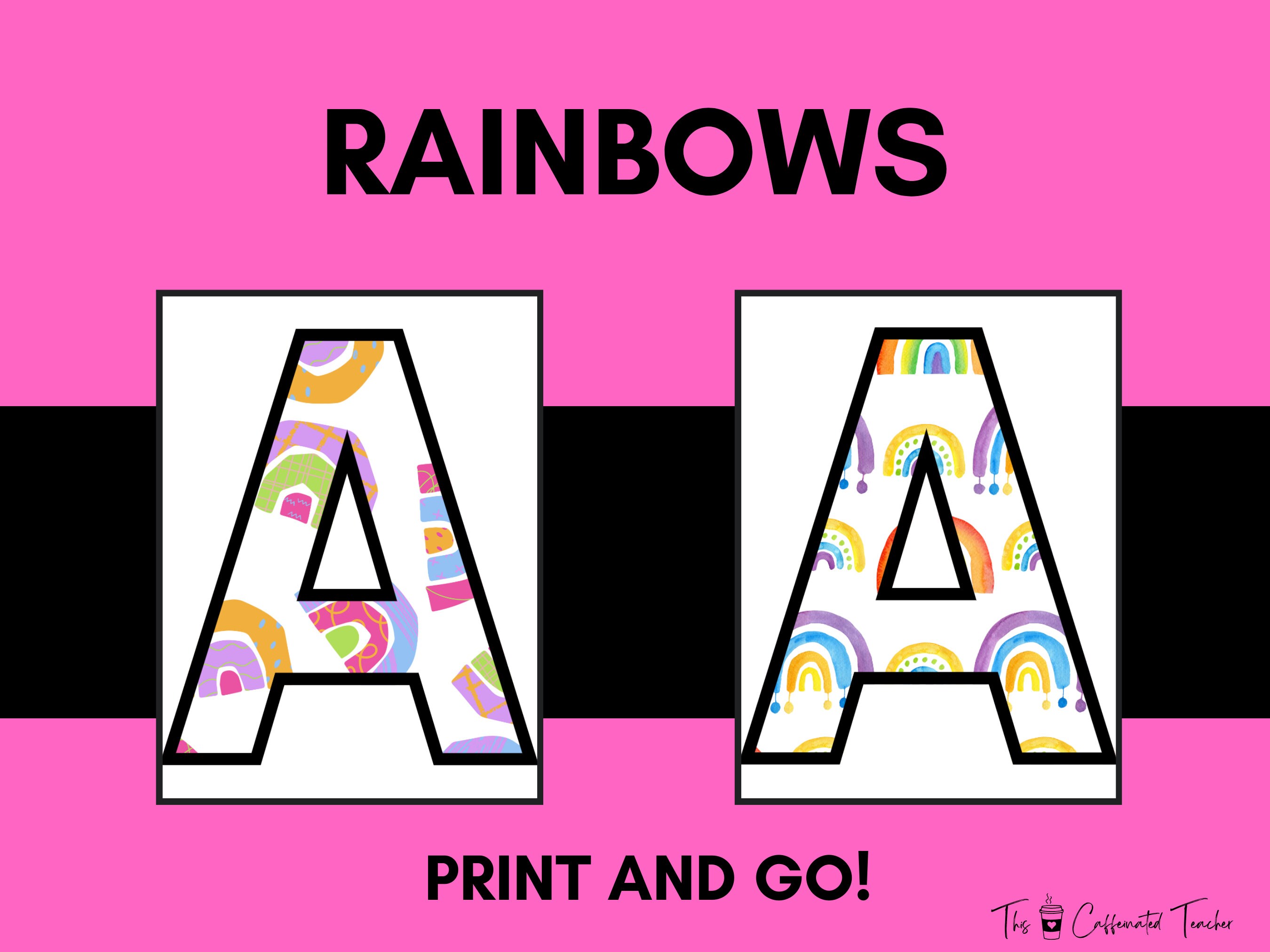 Bulletin Board Letters | Printable Bulletin Board Letters | Ready to ...