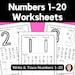 Numbers 1-20 Practice Trace, Write, and Identify Numbers 1-20 ...