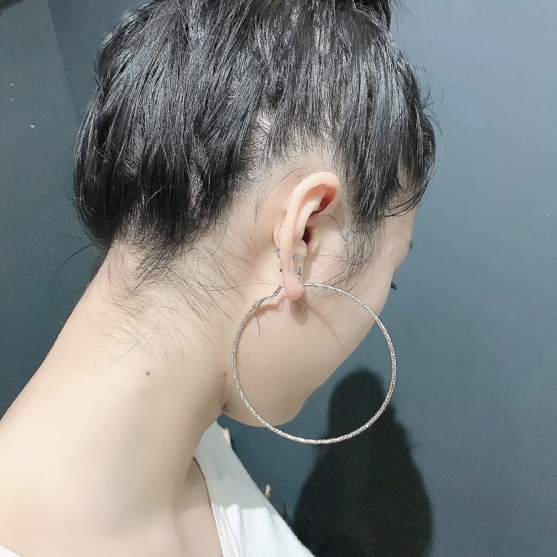 MAXI MEGA XXL Very Large Creoles Earrings Gold Plated | Etsy