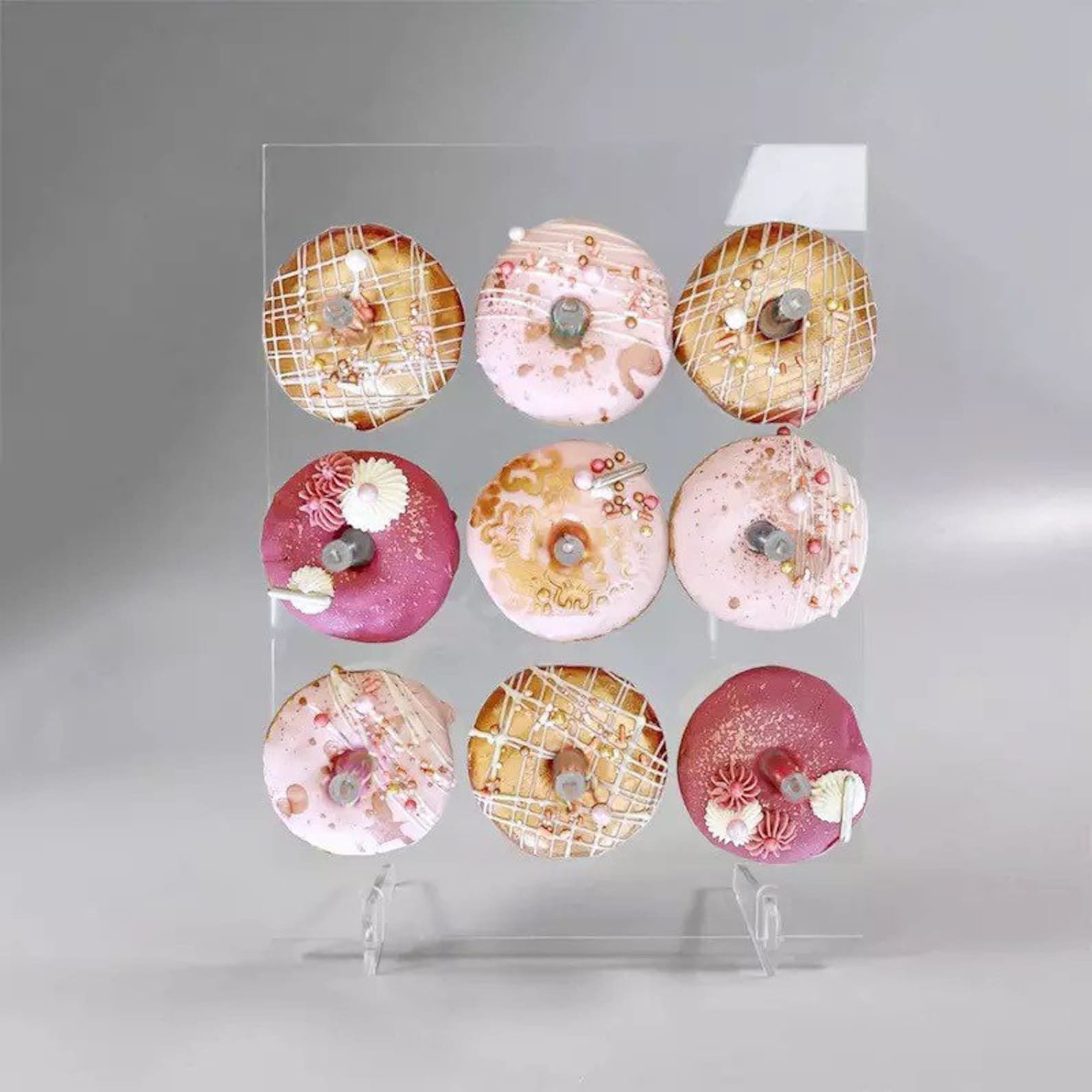 Acrylic Donut Wall Fits 9 Donuts FREE SHIPPING WORLDWIDE - Etsy