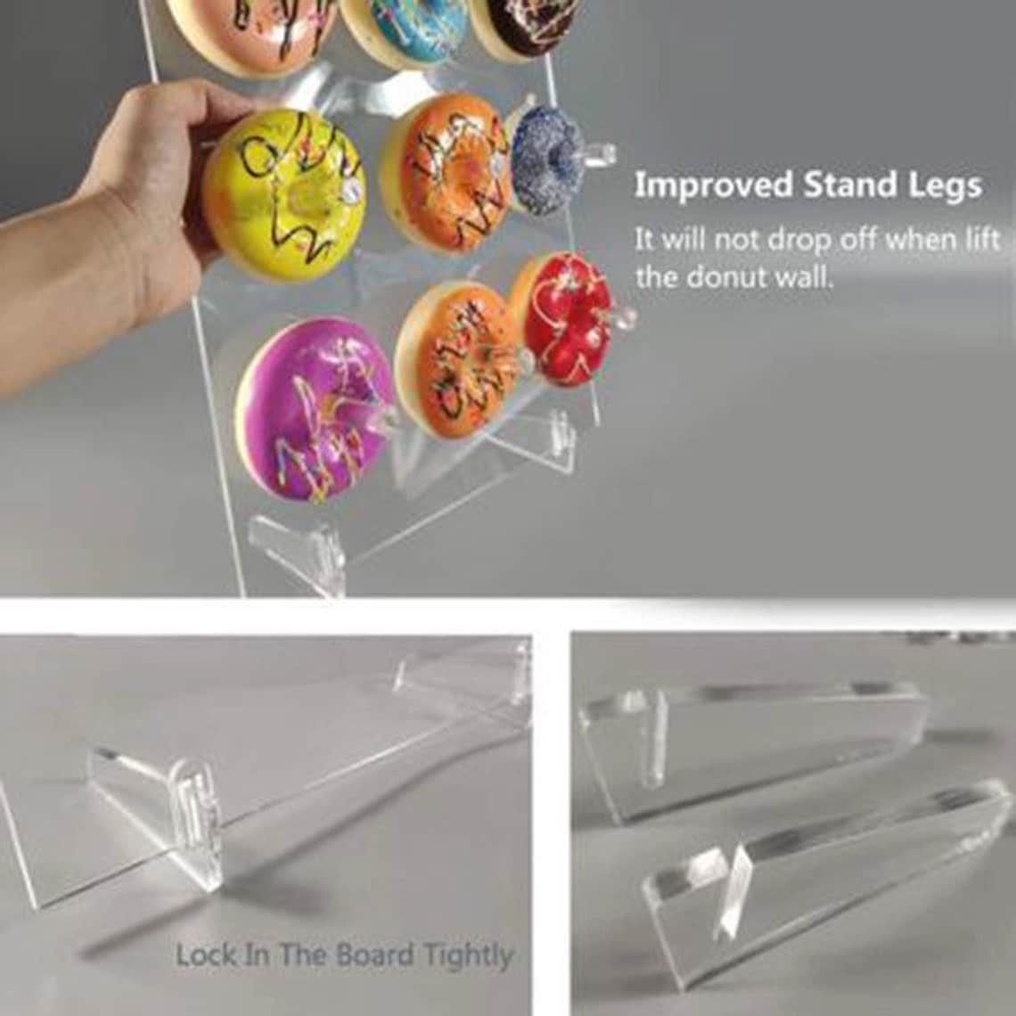 Acrylic Donut Wall Fits 9 Donuts FREE SHIPPING WORLDWIDE - Etsy