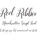Red Ribbon-script Font otfttfsvgepsdxffont Svgfont | Etsy