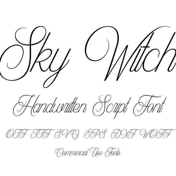 Script Font Writing - Etsy