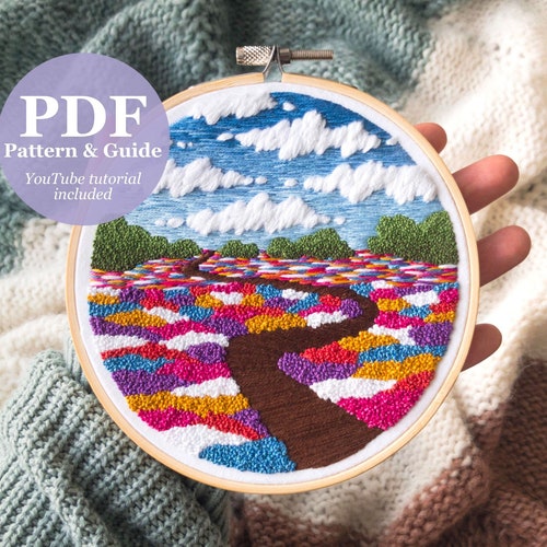 Landscape Embroidery Pattern PDF Pattern - Etsy