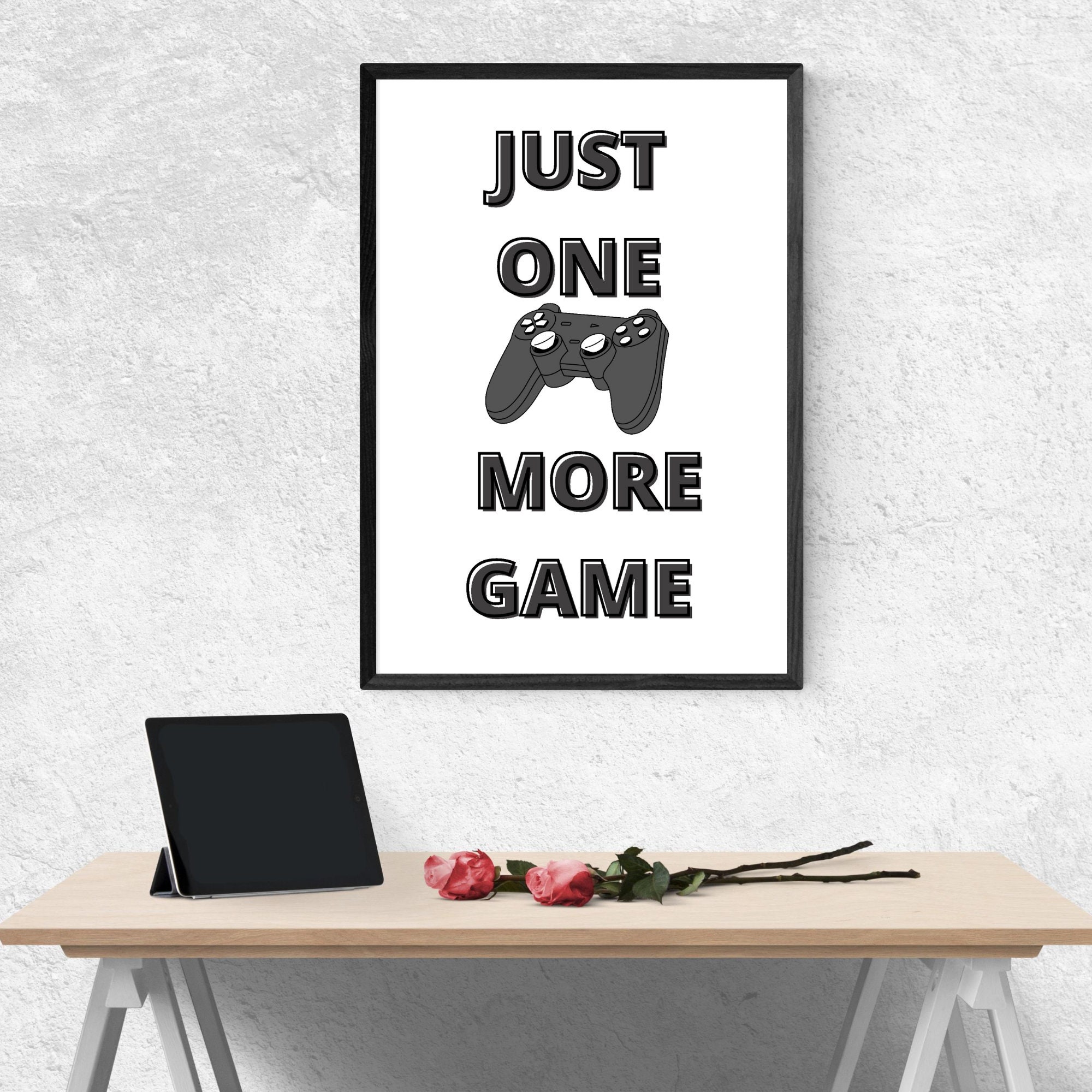 Just One More Game Poster - Etsy