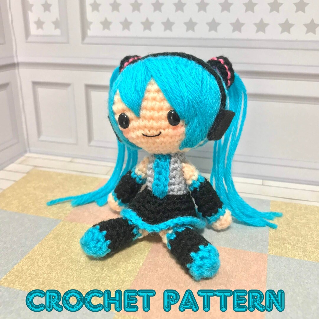 CROCHET PATTERN Hatsune Miku Amigurumi, English Pattern - Etsy