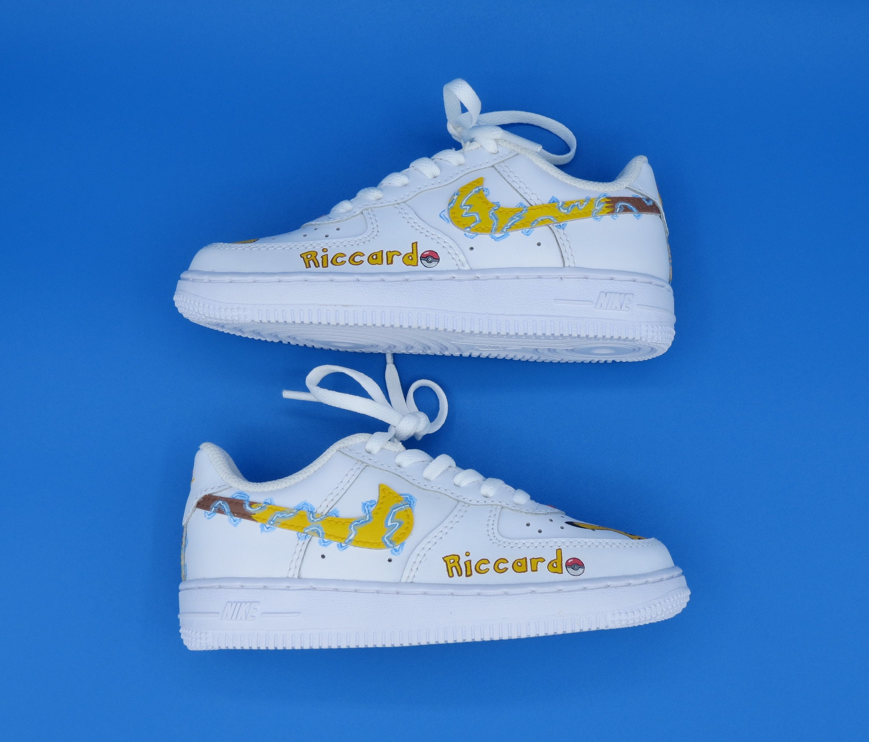 Nike Air Force 1 Child/boy POKEMON PIKACHU Customized - Etsy