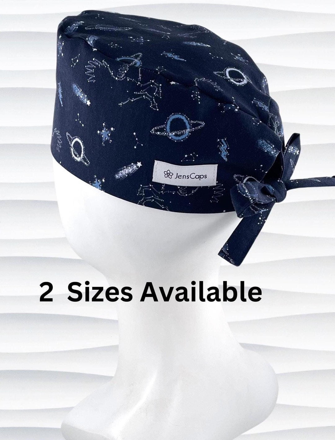 Stars Planets Surgeon Style Scrub Cap, 2 Sizes S/M or M/L, Men's Scrub ...