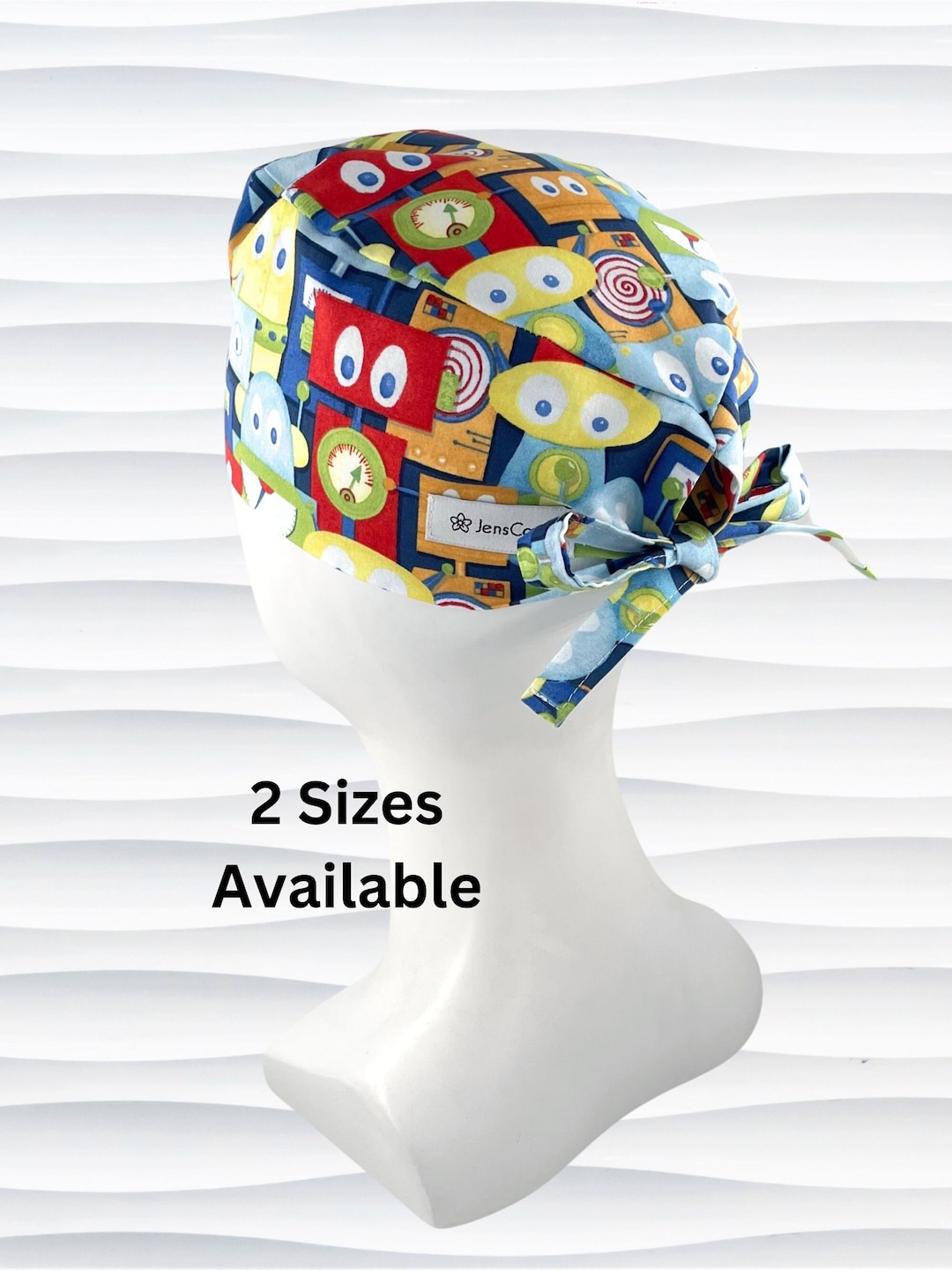 Robots Surgeon Style Funny Scrub Cap, 2 Sizes S/M or M/L, Men's Scrub ...