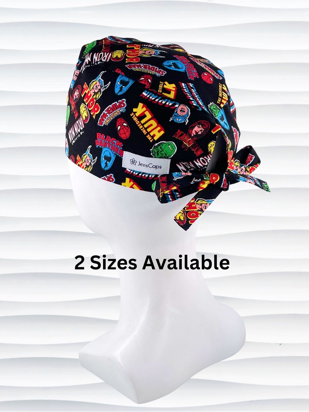 Marvel Avengers Surgeon Style Scrub Cap, 2 Sizes S/M or M/L, Men's ...