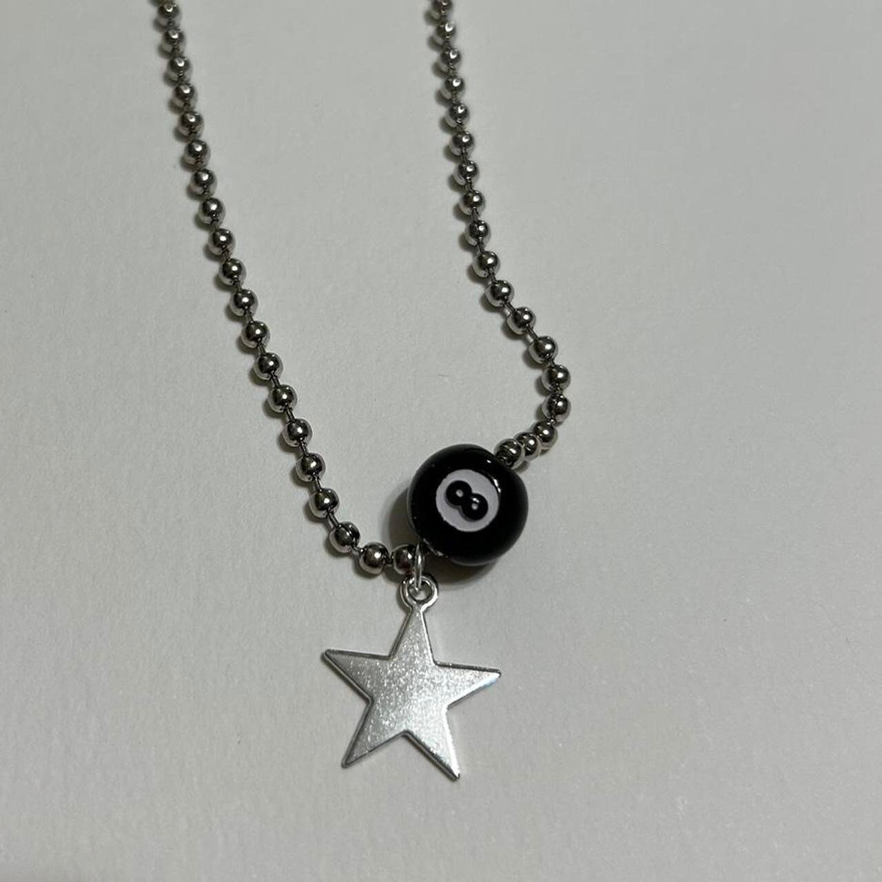 Star and 8 Ball Necklace - Etsy