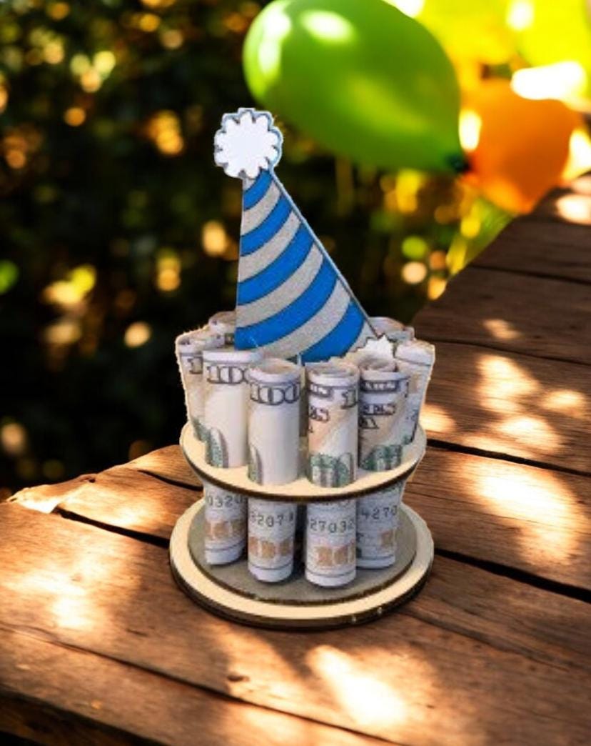 Birthday Money Tree Gift: Handmade Baltic Birch Keepsake, Cash Gift - Etsy