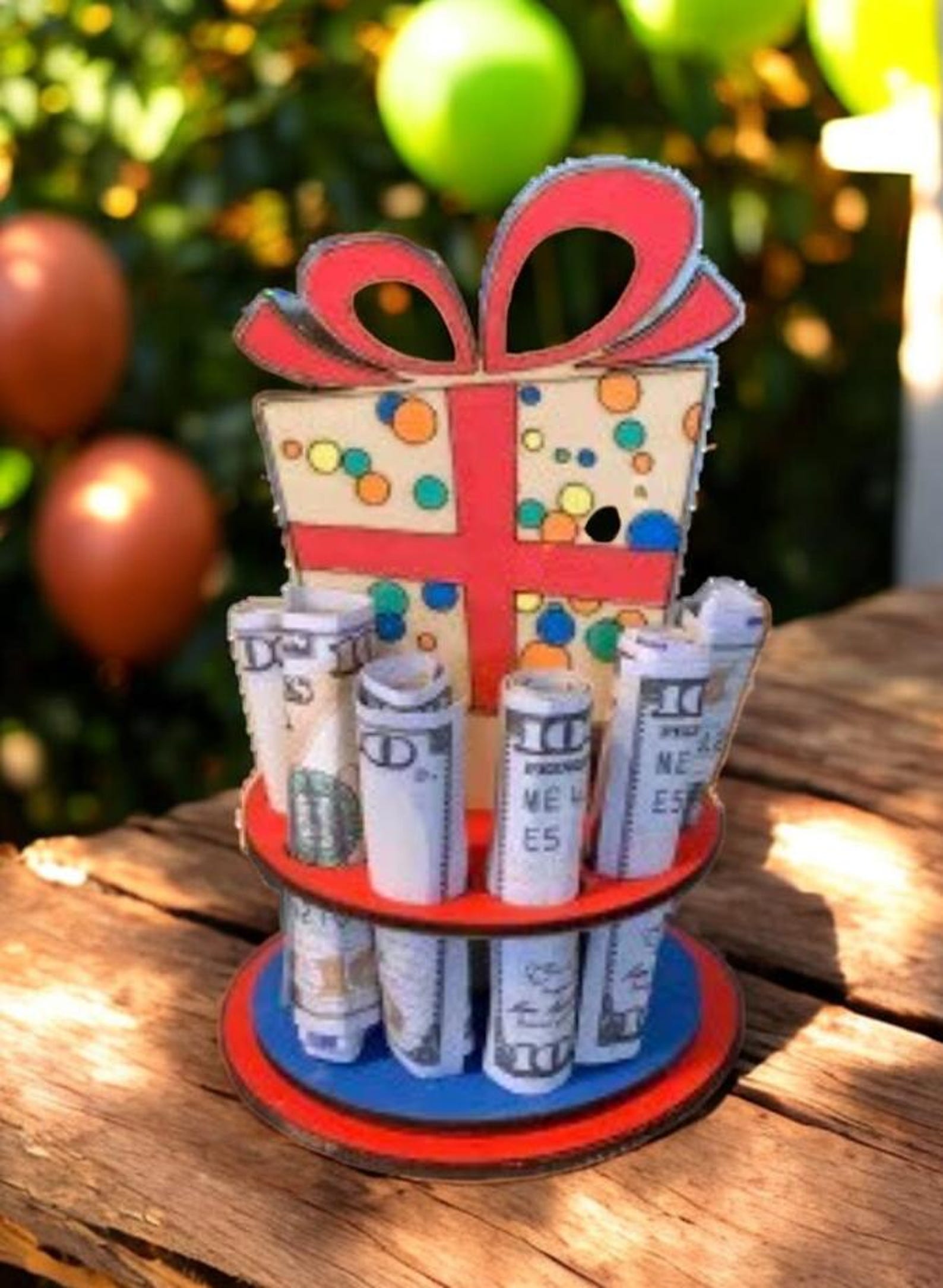 Birthday Money Tree Gift: Handmade Baltic Birch Keepsake, Cash Gift - Etsy
