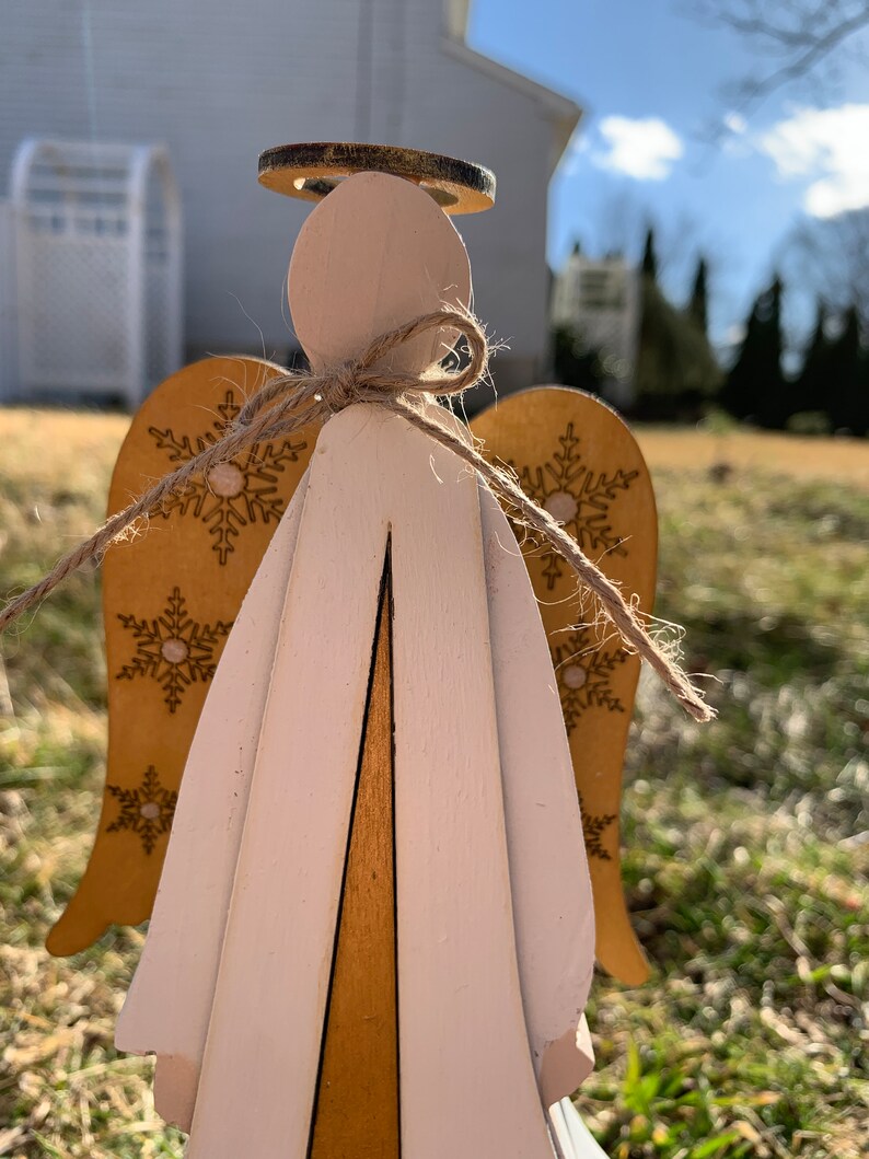 Farm Style Angel, Wooden Angel, Farm House Angel, Shelf Sitter Home ...