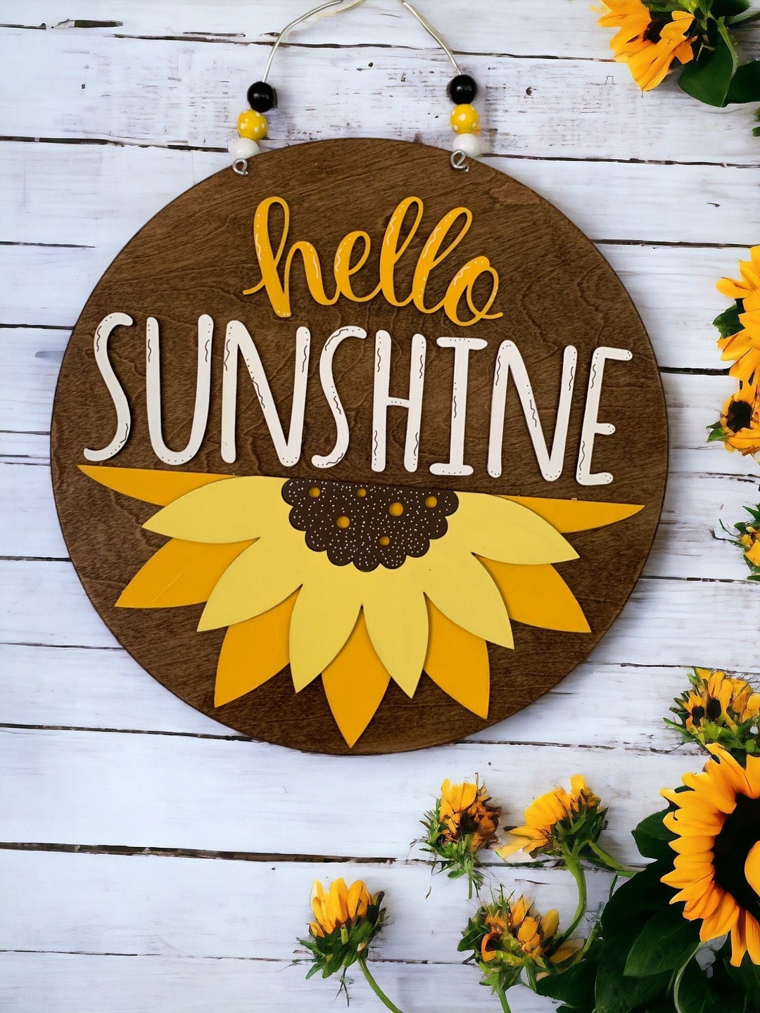 Sunflower, Door Decor, White Picket Fence, Hello Flowers, Flowers ...