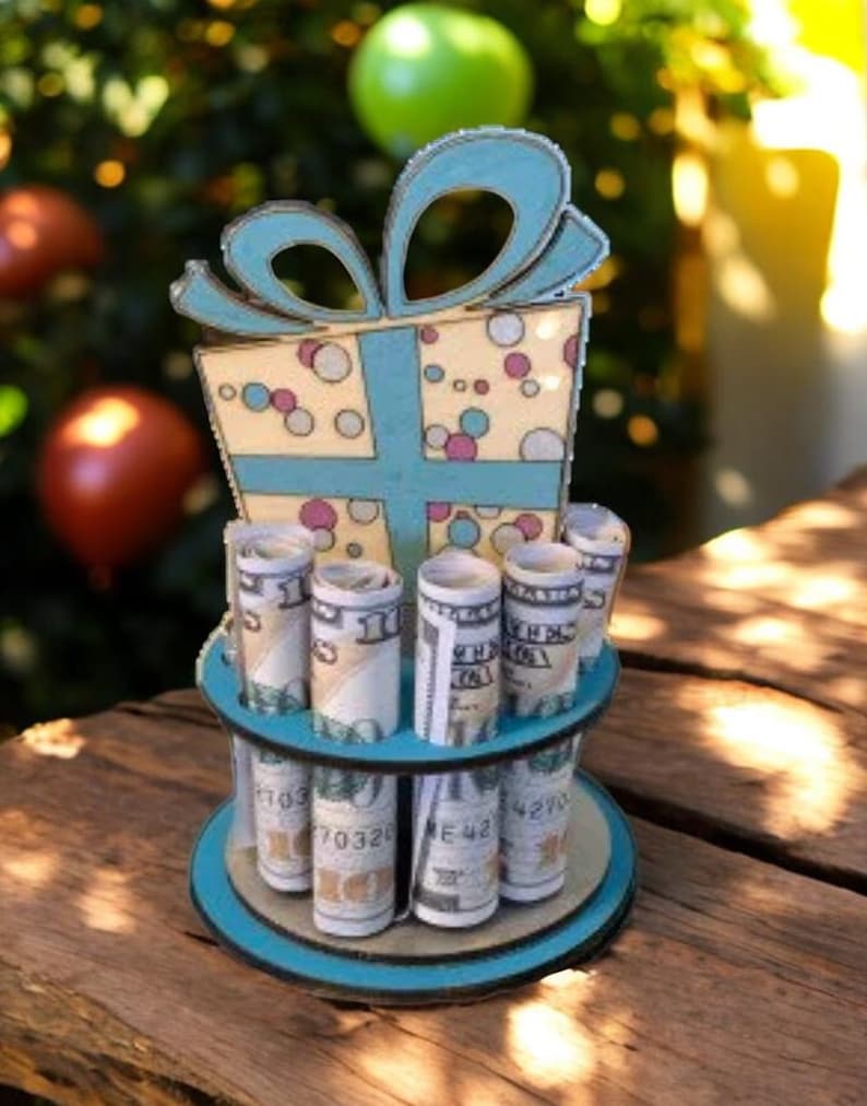Birthday Money Tree Gift: Handmade Baltic Birch Keepsake, Cash Gift - Etsy