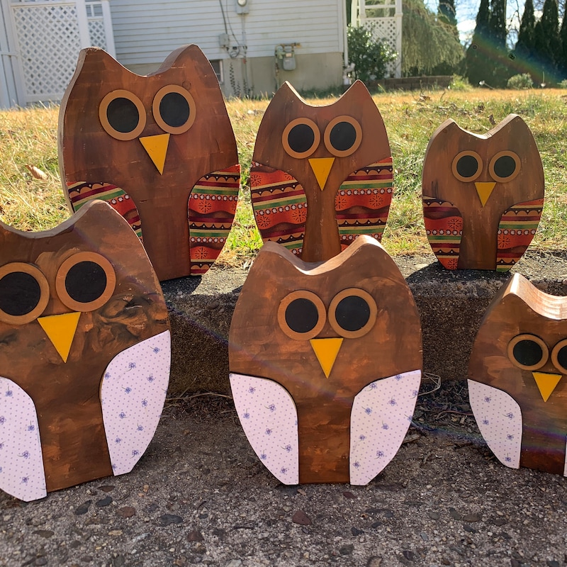 Wooden Owl - Etsy