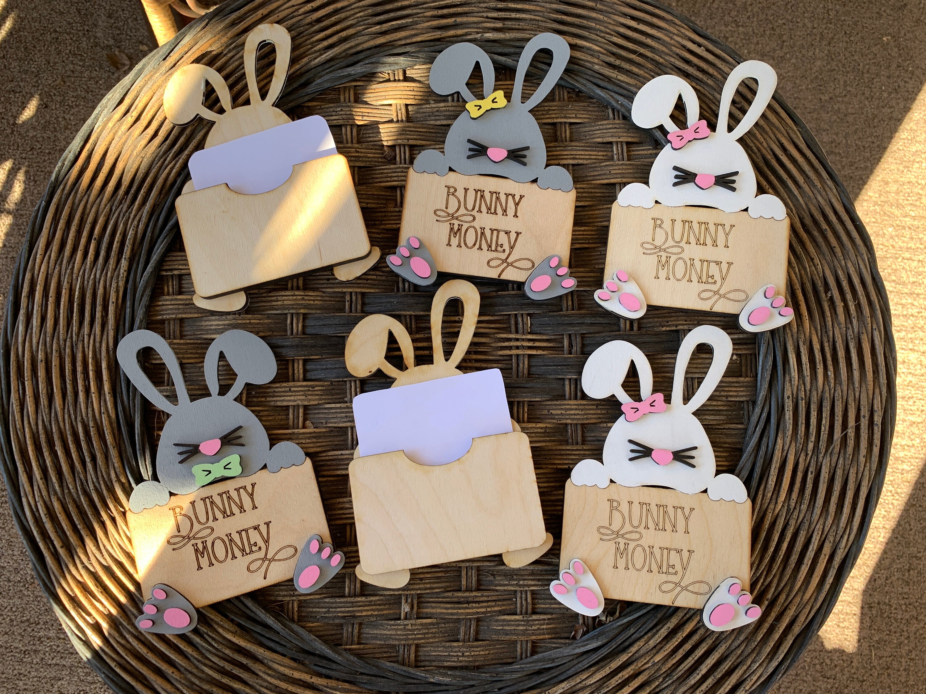 Bunny Gift Card Holder, Money Tree, Kids, Bows, Cash, Easter Present ...
