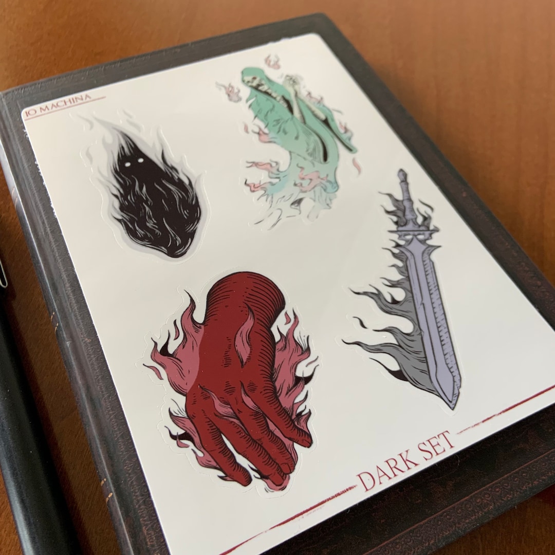 Dark Set - Dark Souls Stickers - Etsy