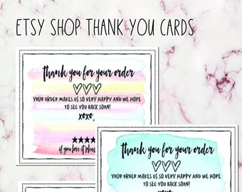 Posh Thank You Cards - Etsy