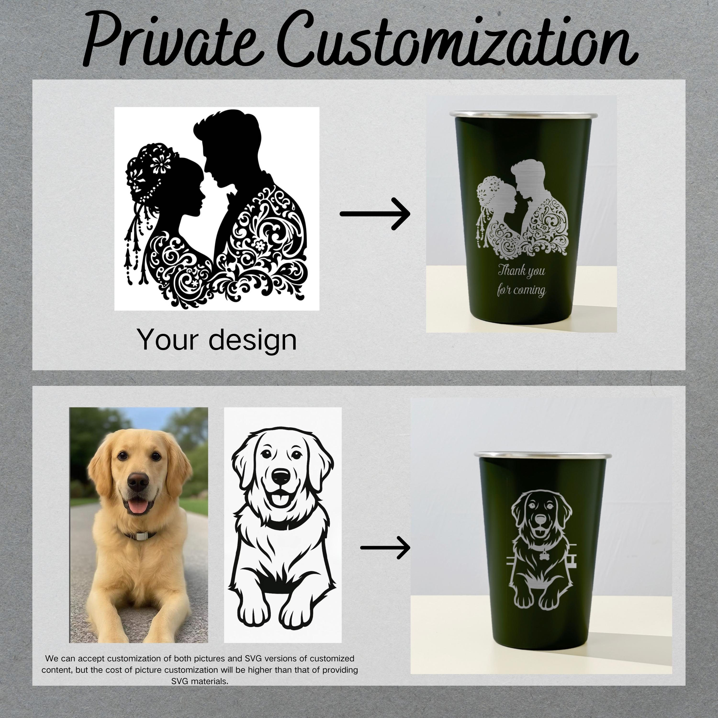 Personalized LOGO Stainless Steel Tumblers/ Mug Gift for Camping ...