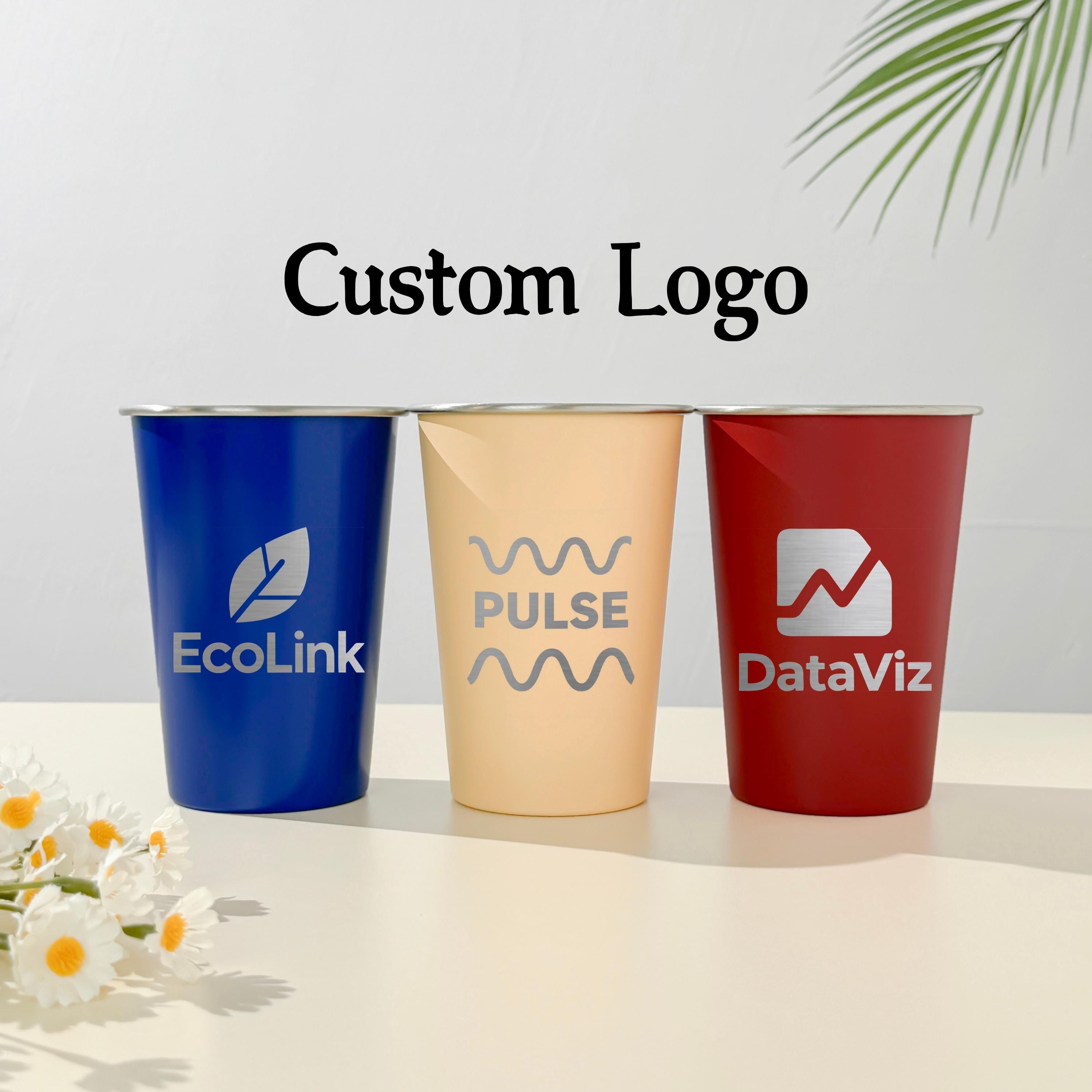 Personalized LOGO Stainless Steel Tumblers/ Custom Stainless Steel Cups ...
