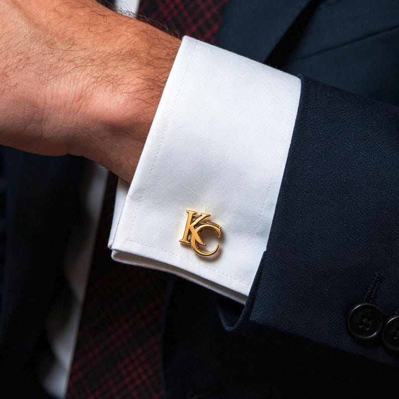Personalized Initial Cufflinks/ Custom Mens Cuff Links/ Wedding ...