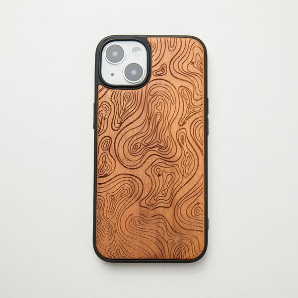 iPhone 15 Pro Case Topographic - Etsy