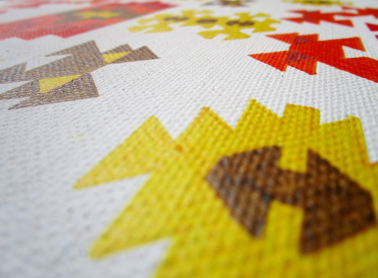 Hand Painted Inks Boho Painting Canvas Kit Paint Motifs - Etsy