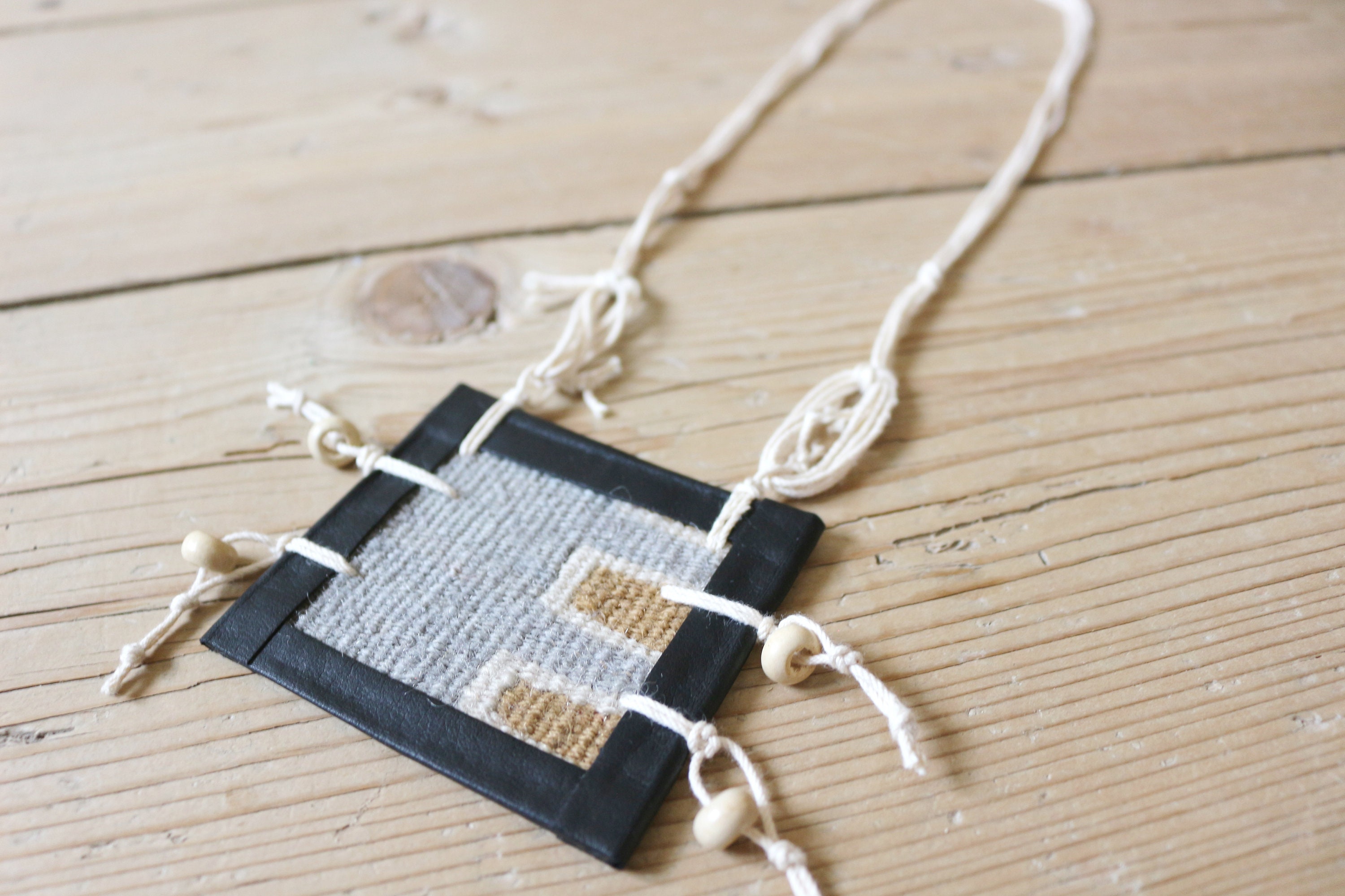 Aztec Indian Necklace Native Mexico Ornaments Rustic Loom - Etsy