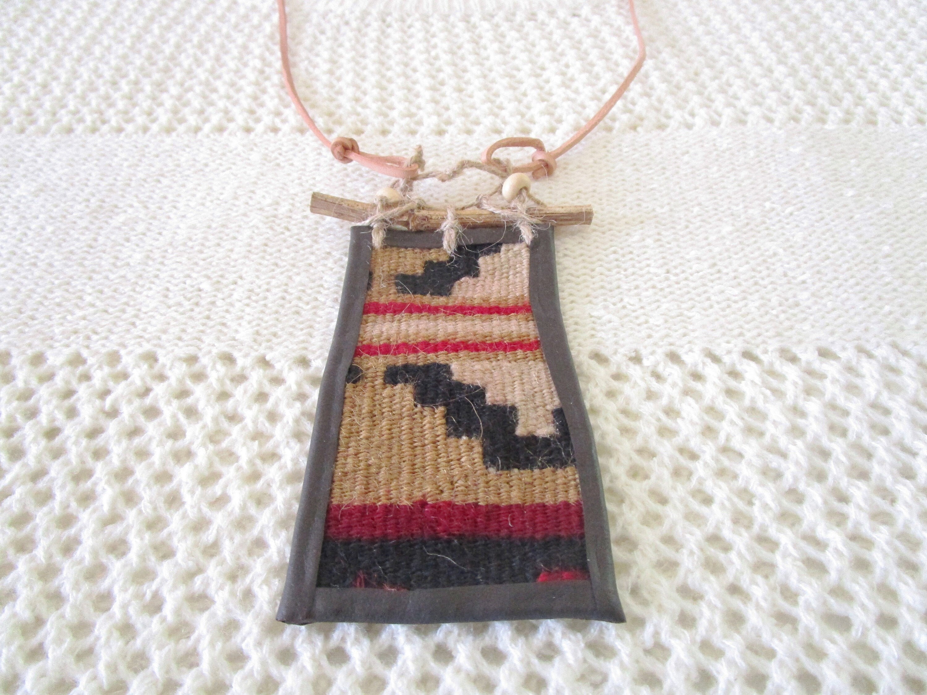 Aztec Weave Jewels Fiber Rustic Macrame Village Rag - Etsy