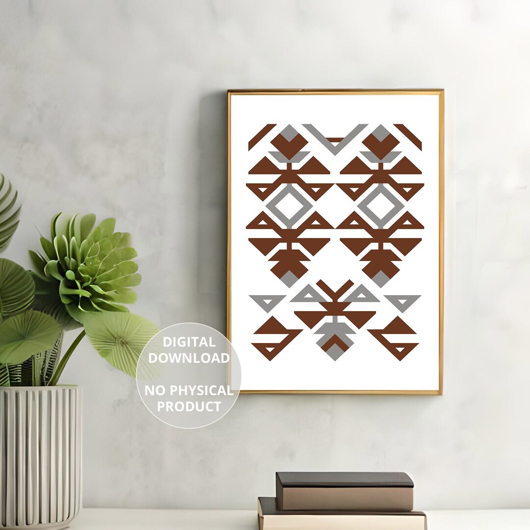 Vector Digital Wall Art Print Decor, Downloadable Poster for Folk ...