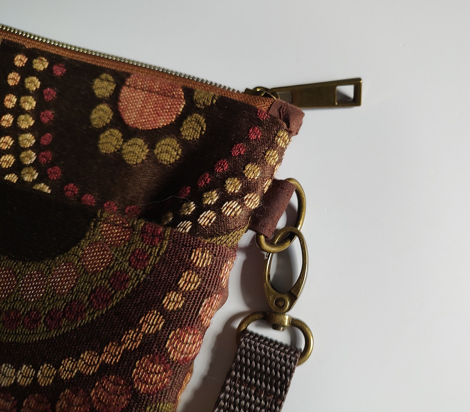 Tapestry Crossbody Bag, Tapestry Bag, Boho Bag, Brown Purse, Paisley ...