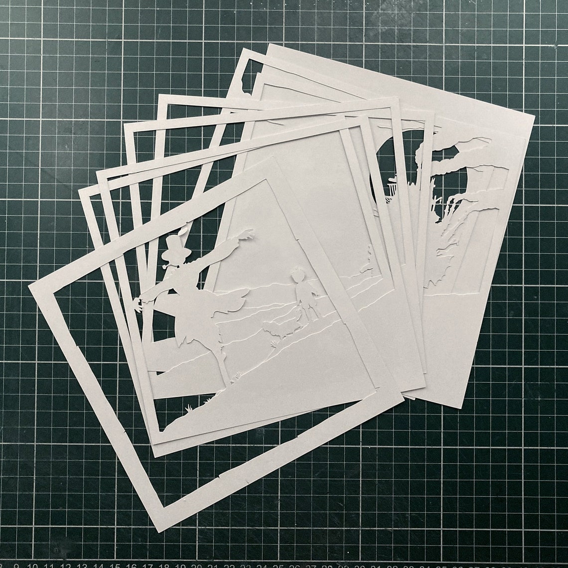 Moving Castle Paper Cut Lightbox Shadow Box SVG 3D Paper - Etsy