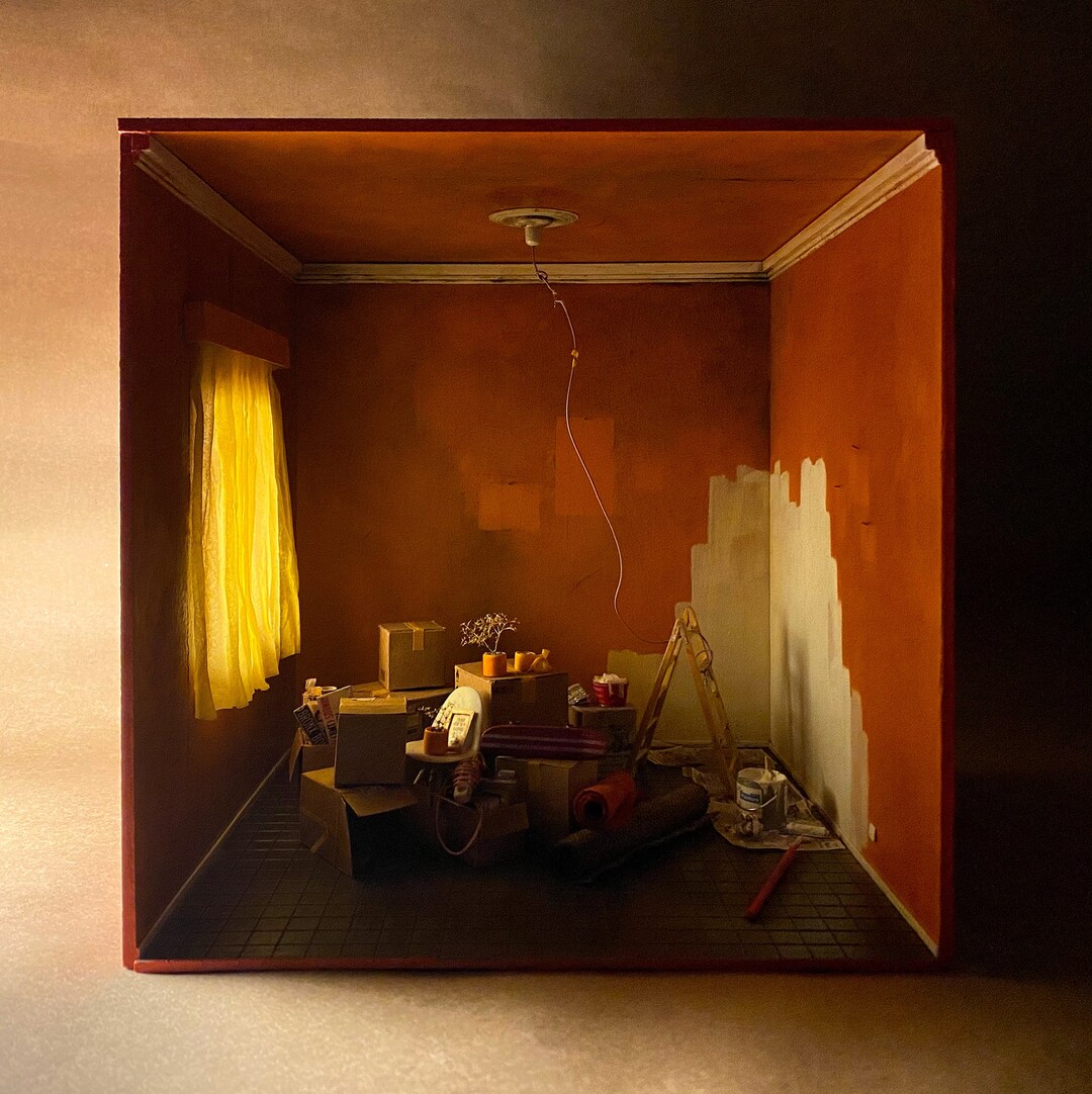 Moving a New Home Diorama, Height 27cm X Width 27cm X Depth 27cm - Etsy