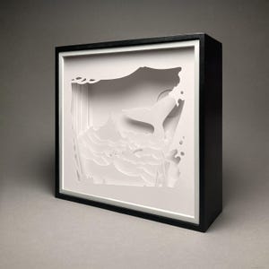 Moby Dick Paper Cut Light Box, Shadow Box, SVG, Template, Digital ...