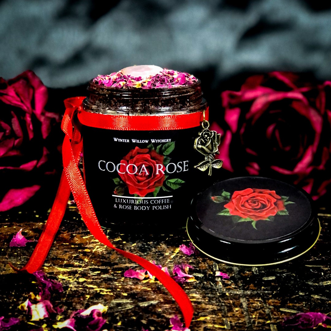 NEW Cocoa Rose Luxurious Coffee and Body Polish Blessed With Rose Quartz, Witches Bath, Love ...