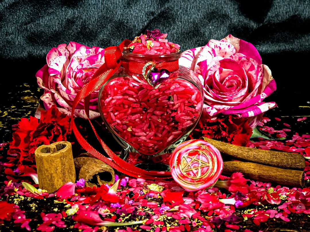 Flames of Passion Rice, Hot Pink Attraction Rice, Love Ritual, Glamor ...