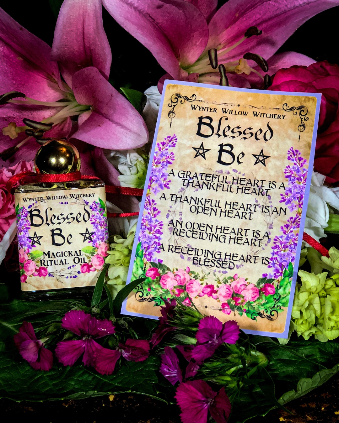 Witches Blessed Be Ritual Oil to Promote A Happy and Prosperous Life ...