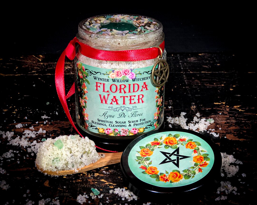 Florida Water Sugar & Salt Scrub, Spiritual Self Care and Cleansing Potion Crafted With All ...