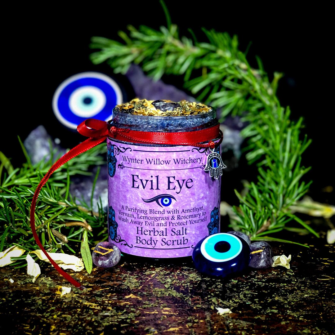 Evil Eye Removal Salt Scrub: Spiritual Protection, Organic Herbs - Etsy