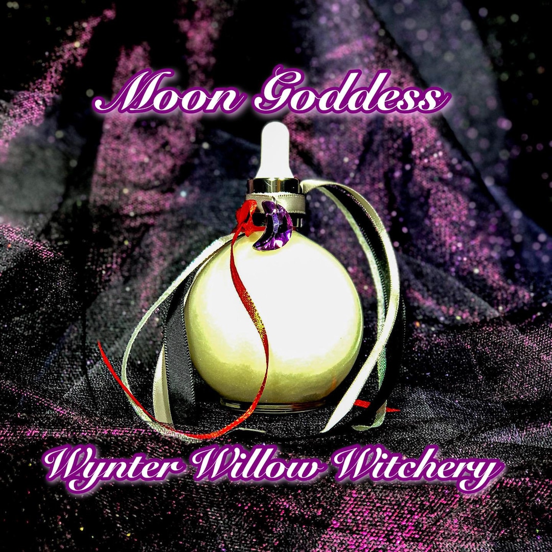 Moon Goddess Body Potion: Jojoba Oil Infused With Crystals - Etsy