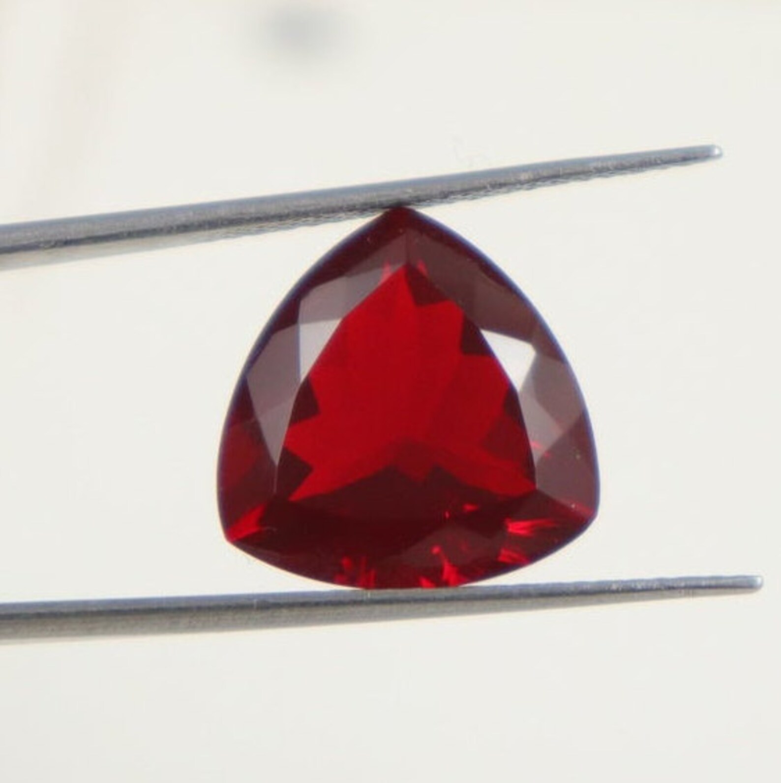 Ruby Quartz Trillion Normal Cut Gemstone Trillion Cut Gemstone | Etsy