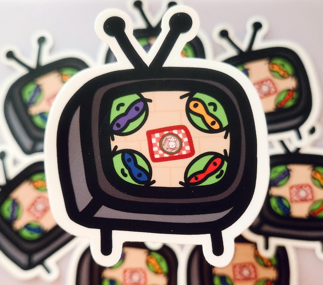 TMNT TV Waterproof/weatherproof Sticker - Etsy