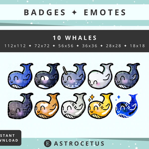 Whale Emotes Twitch - Etsy